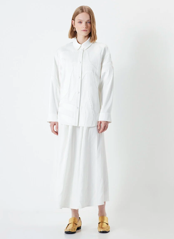 KIRIK BEYAZ İPEKYOL 5050 CEKET