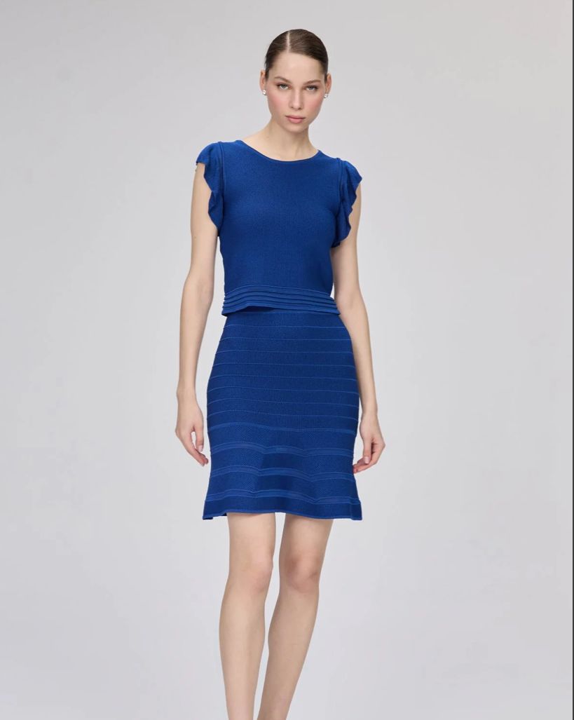 SAKS JOINUS S074 TRANSPARAN DETAYLI MİNİ KLOŞ ETEK